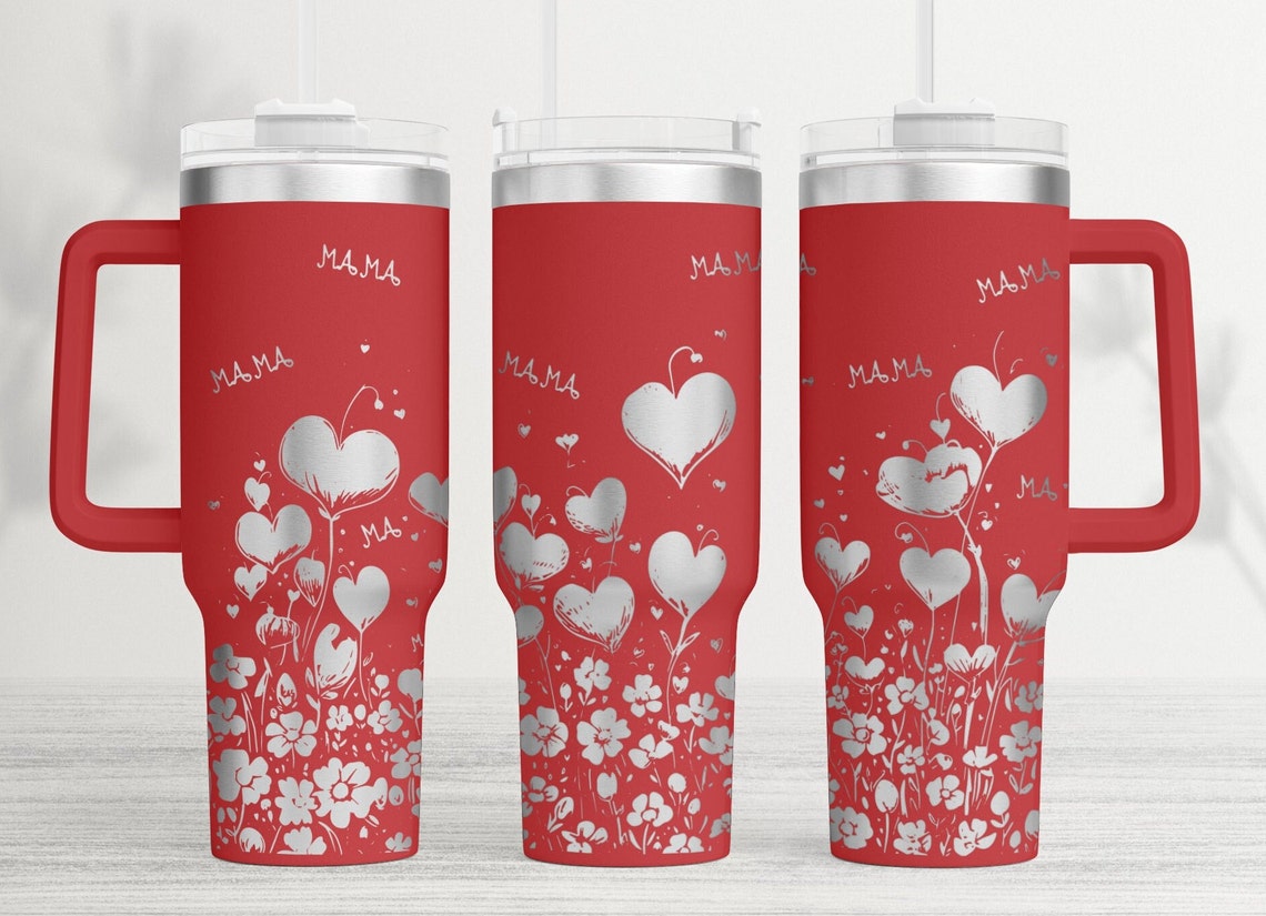 Mom Tumbler Wrap Laser Svg 40oz Tumbler Full Wrap Laser Svg Mama