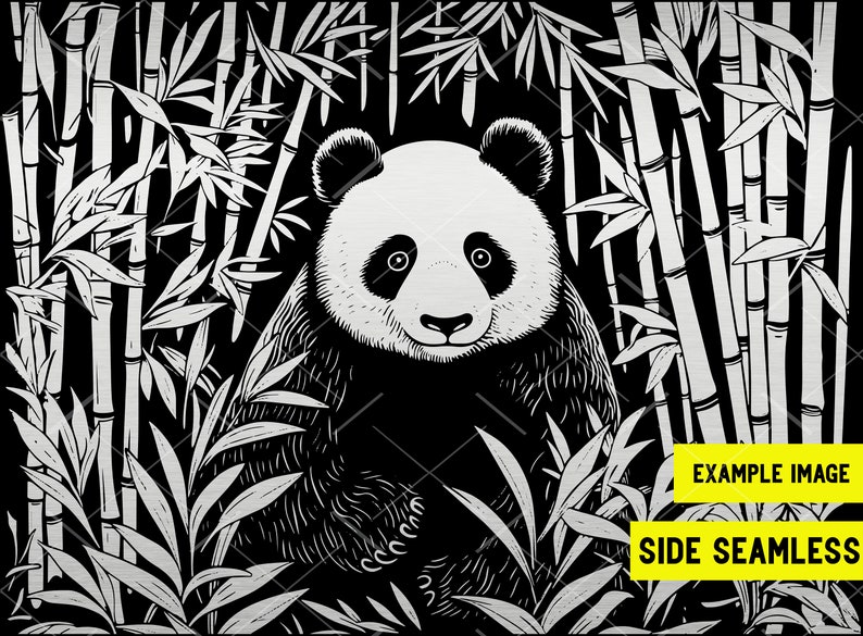 Panda Tumbler Wrap Laser SVG: Engraved 40oz Tumbler Design (digital ...