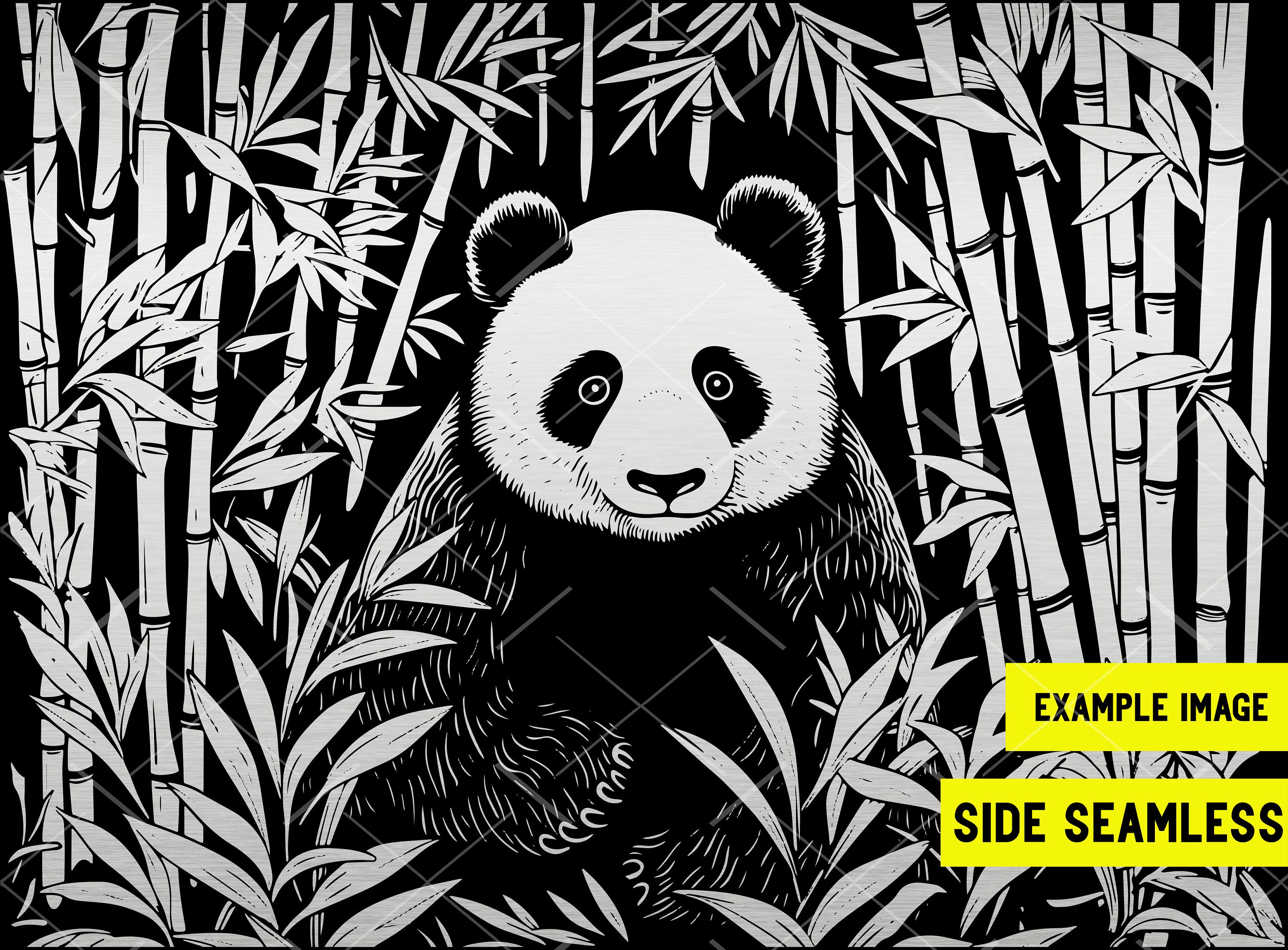 Panda SVG, Panda Tumbler Wrap Laser SVG, Engraved Tumbler, 40oz Tumbler ...