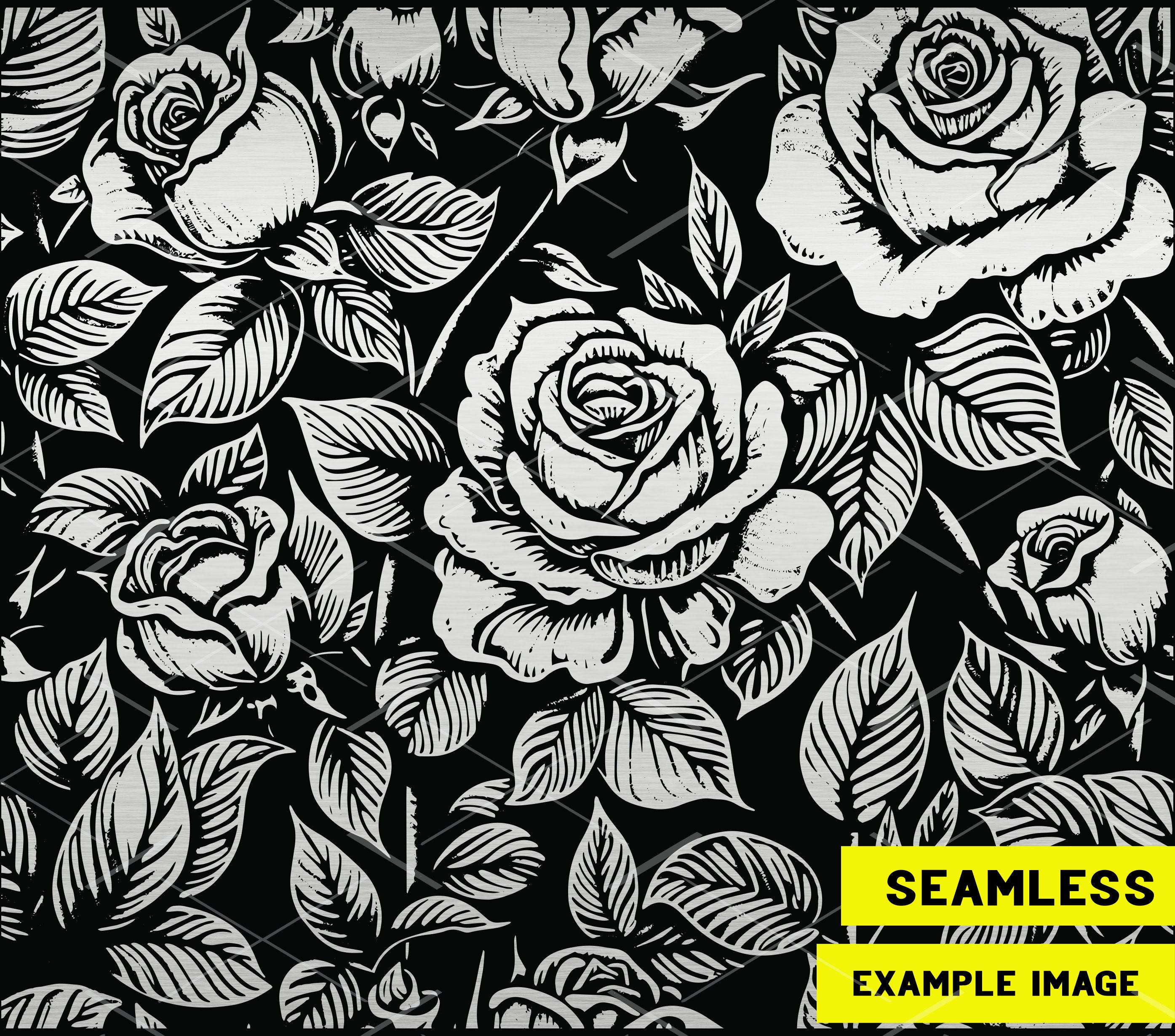 Rose Laser Tumbler Wrap SVG: Seamless Floral Pattern (20oz Tumbler) - Etsy