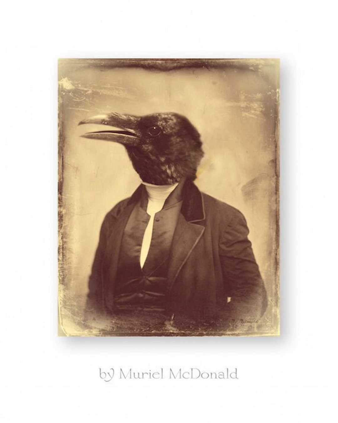 Unique Crow, Raven, Gothic Home Decor, Goth, Rustic Home Decor ...