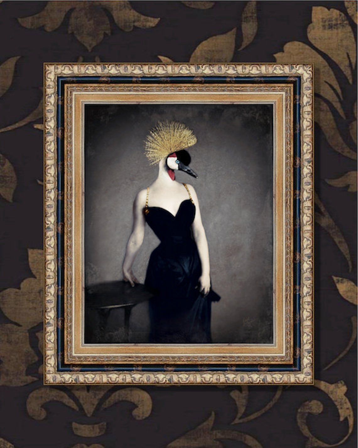 Bird Art Anthropomorphic Bird Print Animals in Clothes Wall Art Avant ...