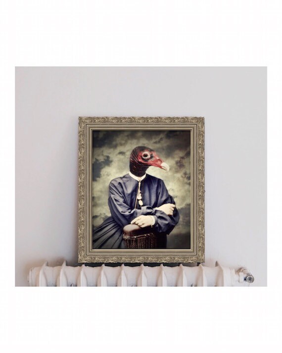 Vulture Art Print Bird Print Turkey Vulture Wall Art Animals - Etsy