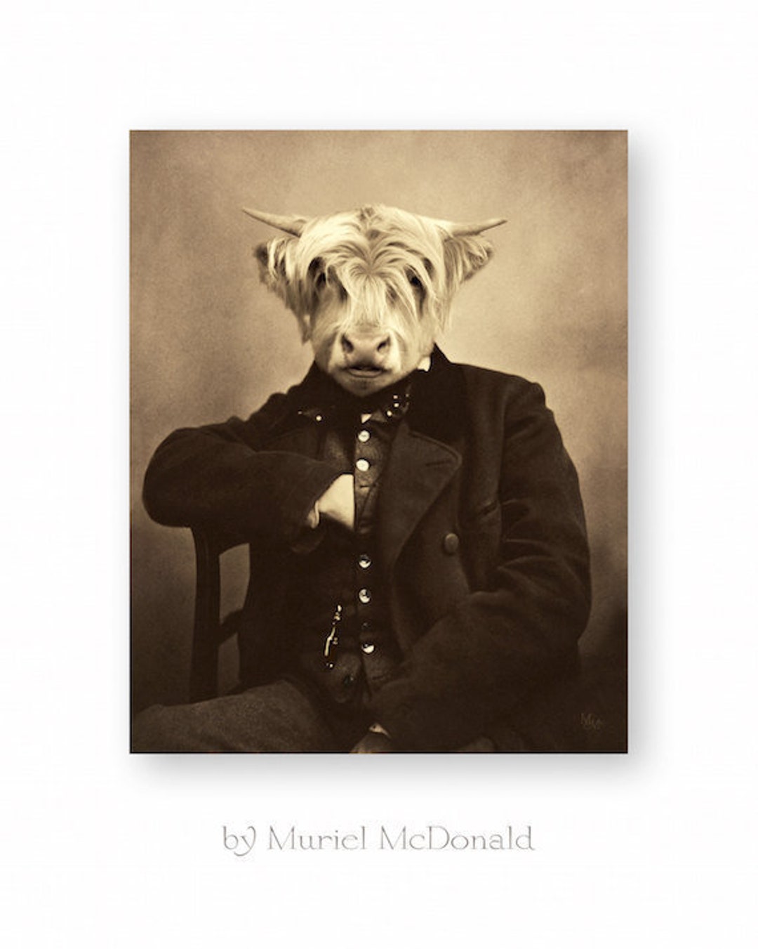 Highland Cow, Wall Art, Farmhouse Decor Rustic Country, Highland Cow ...