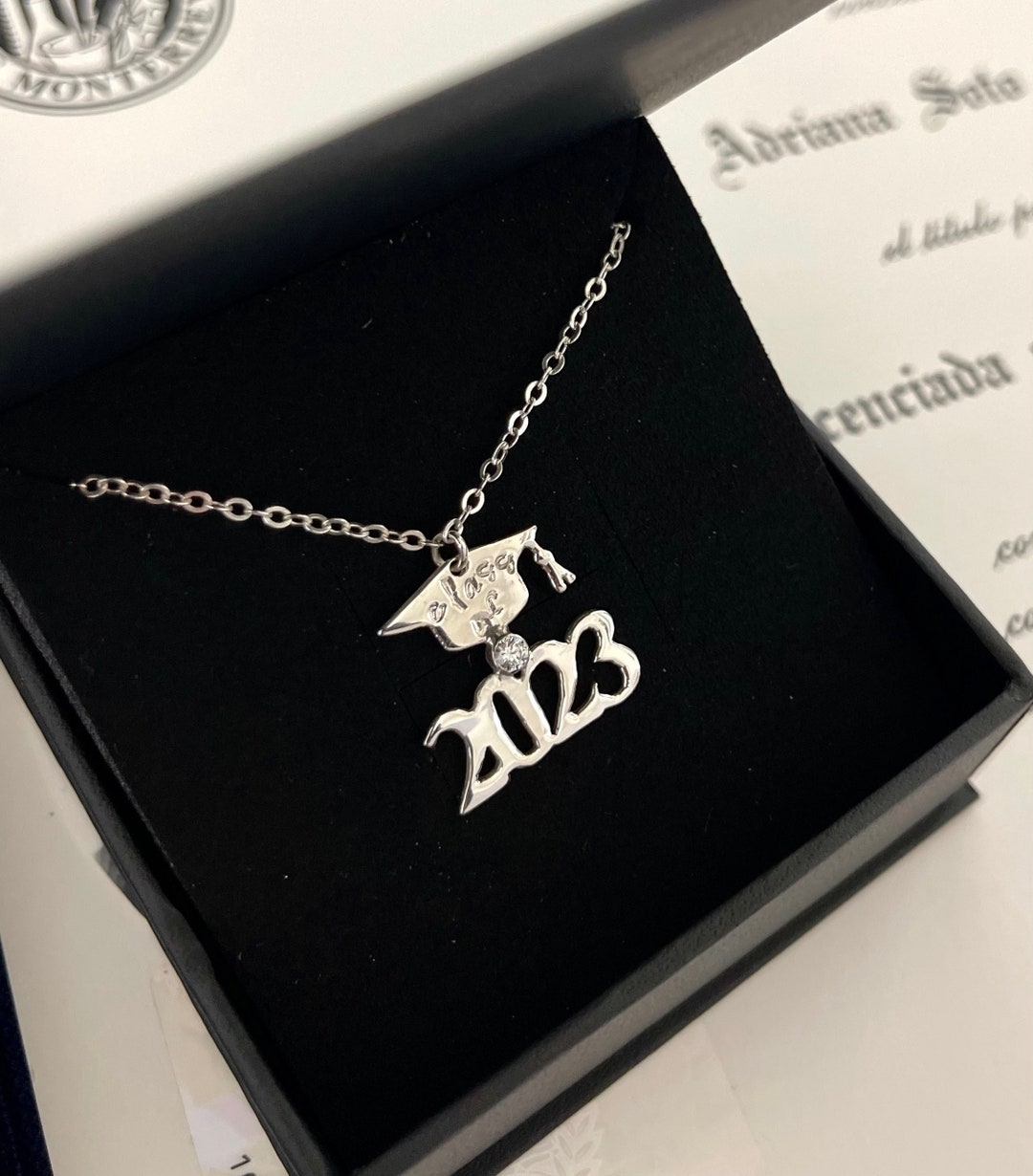 Graduation Necklace, Graduation Jewelry, Graduation Gift, Prom, Elegant ...