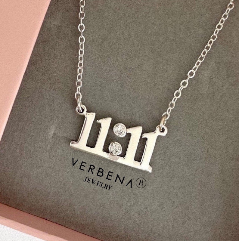 11:11 Sterling Silver Angel Number Numerology Pendant - Etsy