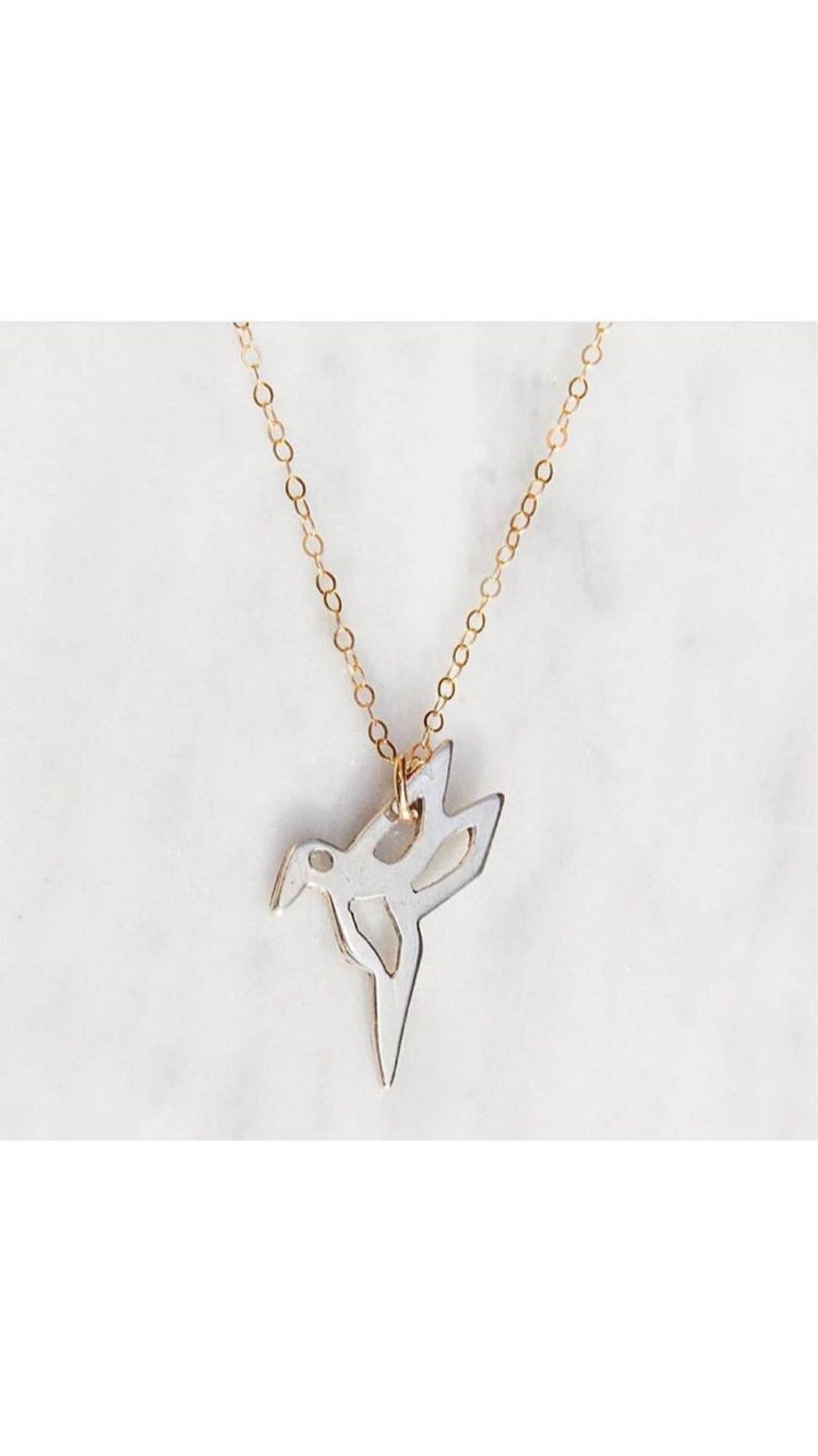 Colibri Necklace / Silver Colibri - Etsy