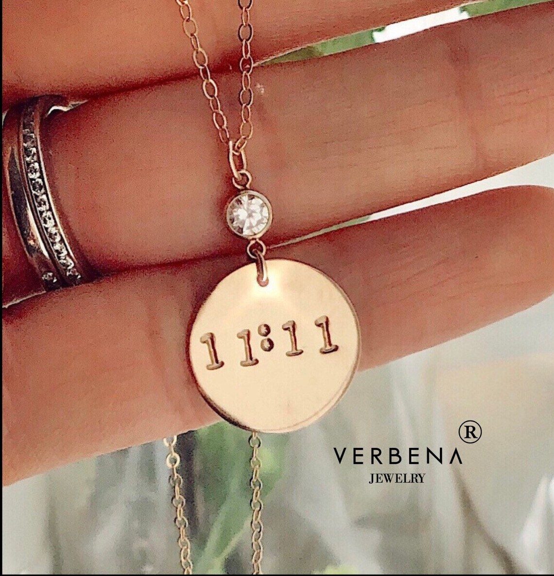 11:11 Gold Filled / Silver Angel Number, Necklace With Zirconia / 14k ...