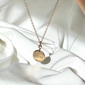 11:11 Gold Filled / Silver Angel Number, Necklace With Zirconia / 14k ...