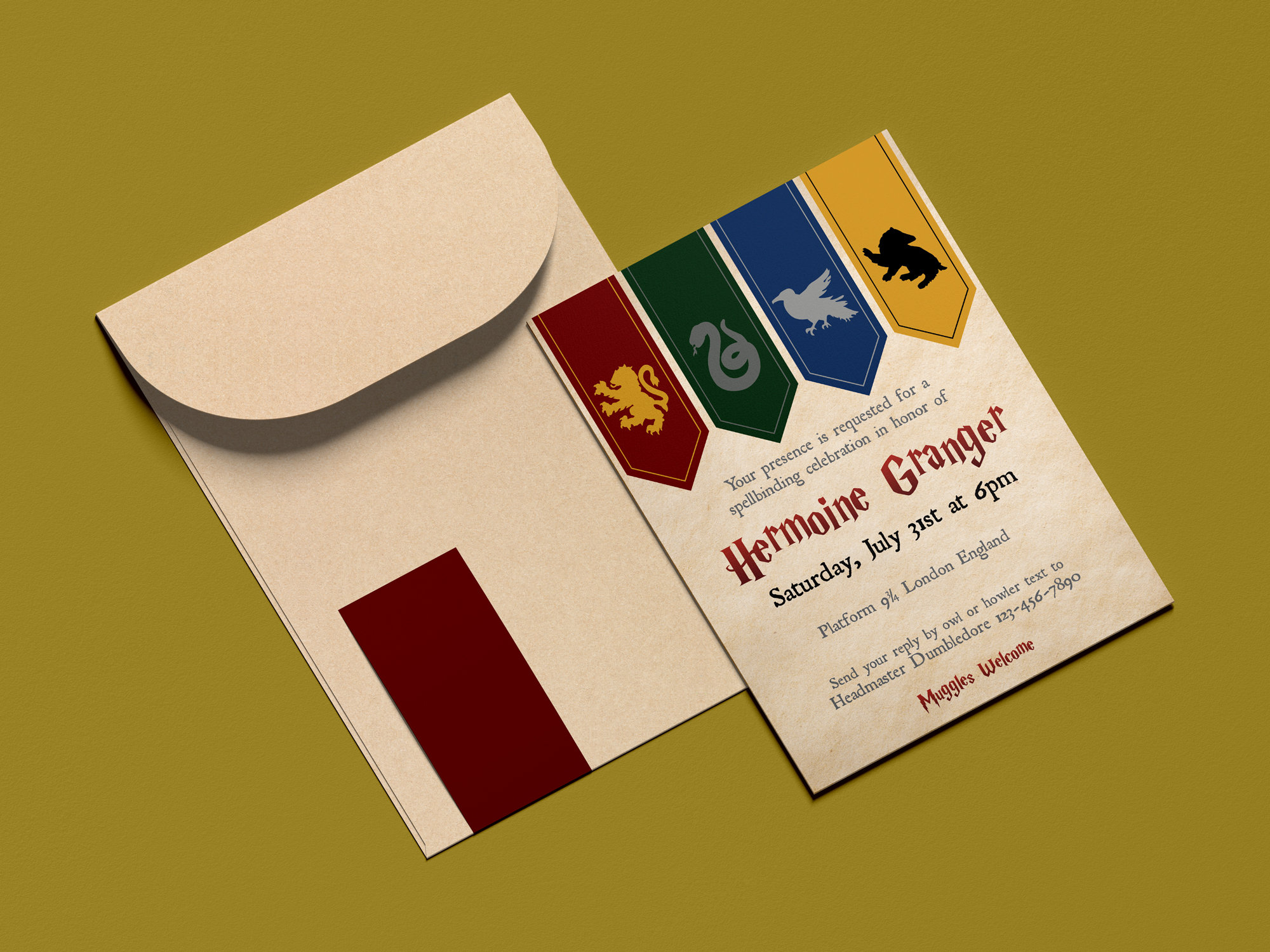Hogwarts Minimalist Party Invitation - Digital File - NOT EDITABLE - Etsy