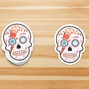 Sugar Skull Vinyl Stickers - Pack of 8 (full Set) - Etsy