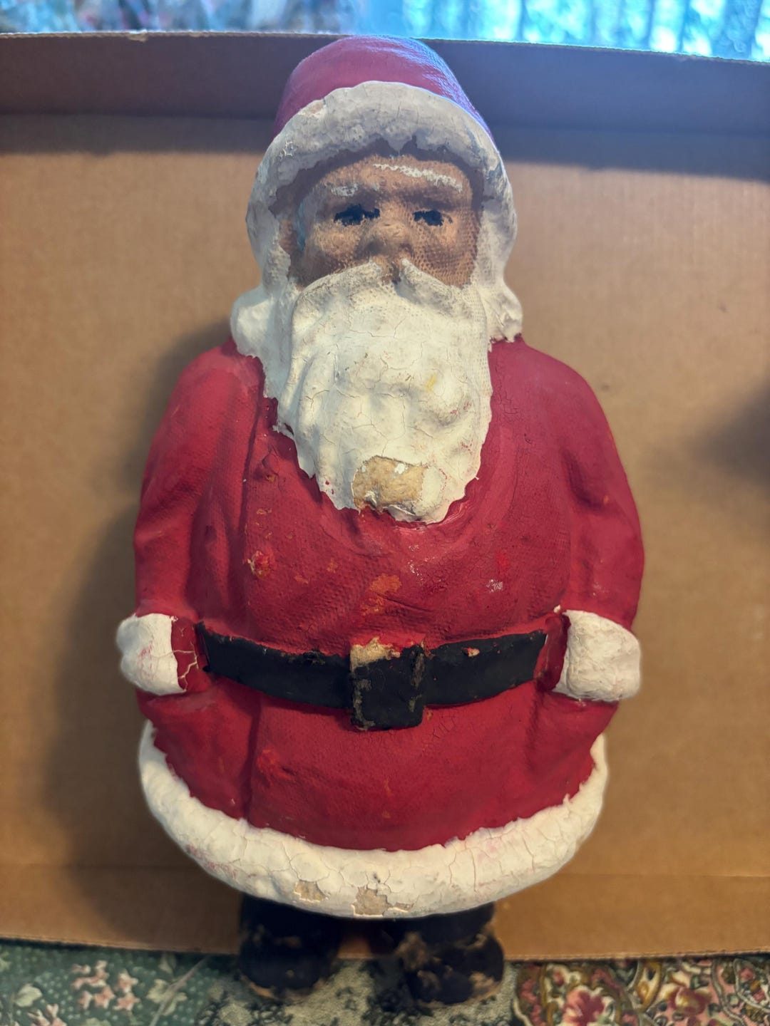 Vintage Paper Mache Santa Candy Container 9 1/2 Inches Tall - Etsy