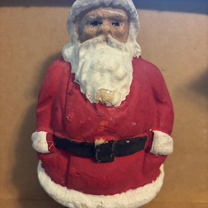 Paper Mache Santa - Etsy