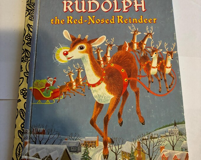 1985 A Little Golden Book Rudolph the Red-nosed Reindeer - Etsy