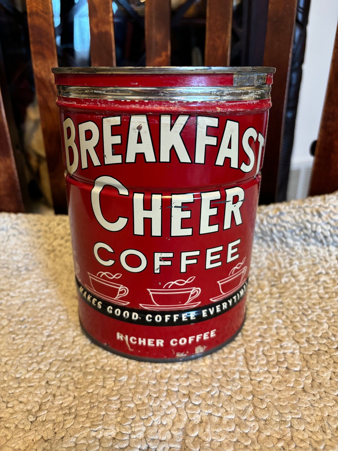 Vintage 2 Lb Breakfast Cheer Coffee Can - Etsy