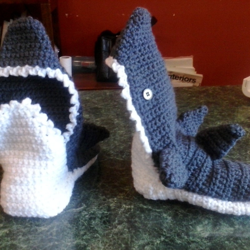 Shark Socks Crochet - Etsy