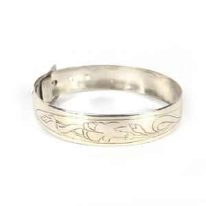 CMC Buckle Sterling Silver Vintage Bangle Bracelet Pre-owned Fine ...