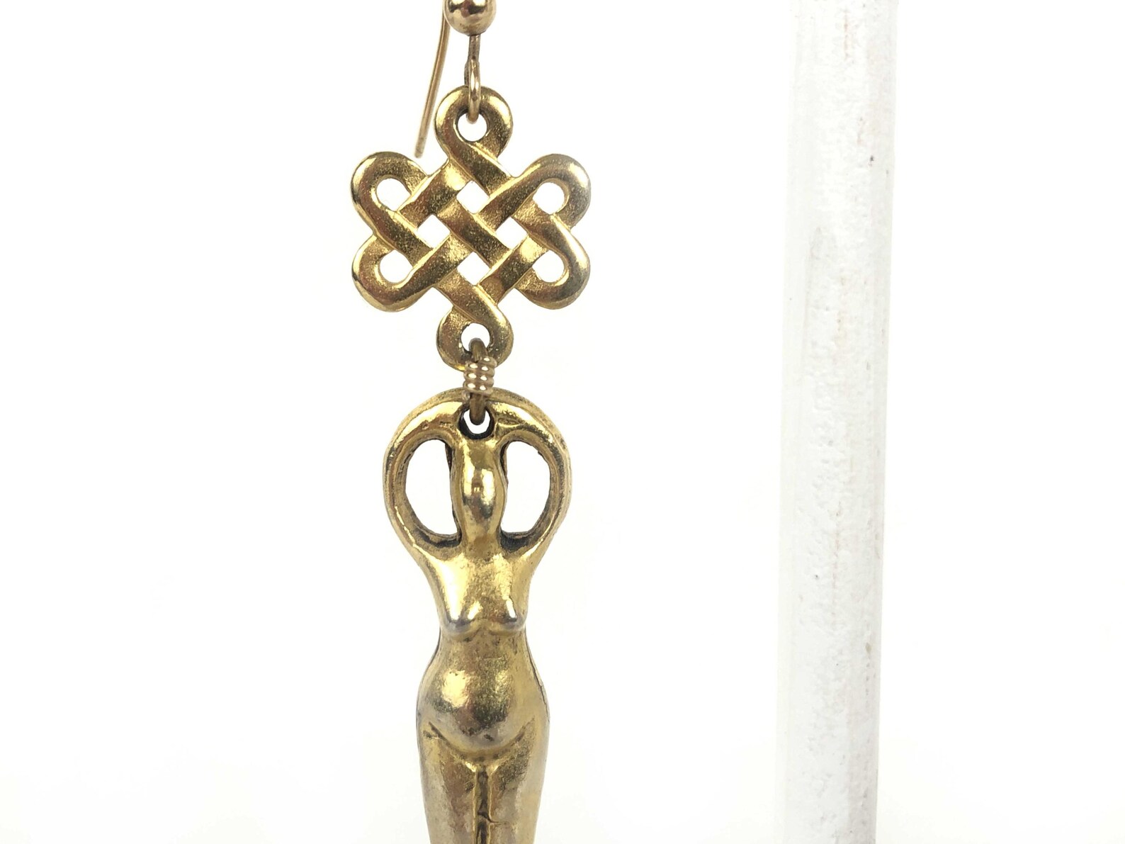 Celtic Knot Goddess Dangle Drop Statement Earrings 14/20 GF Fashion ...