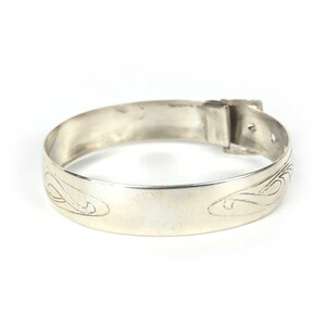 CMC Buckle Sterling Silver Vintage Bangle Bracelet Pre-owned Fine ...