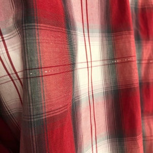 Ace of Diamond Red Plaid Western Cowboy Rodeo Snap Shirt Sz 3XL Cotton ...