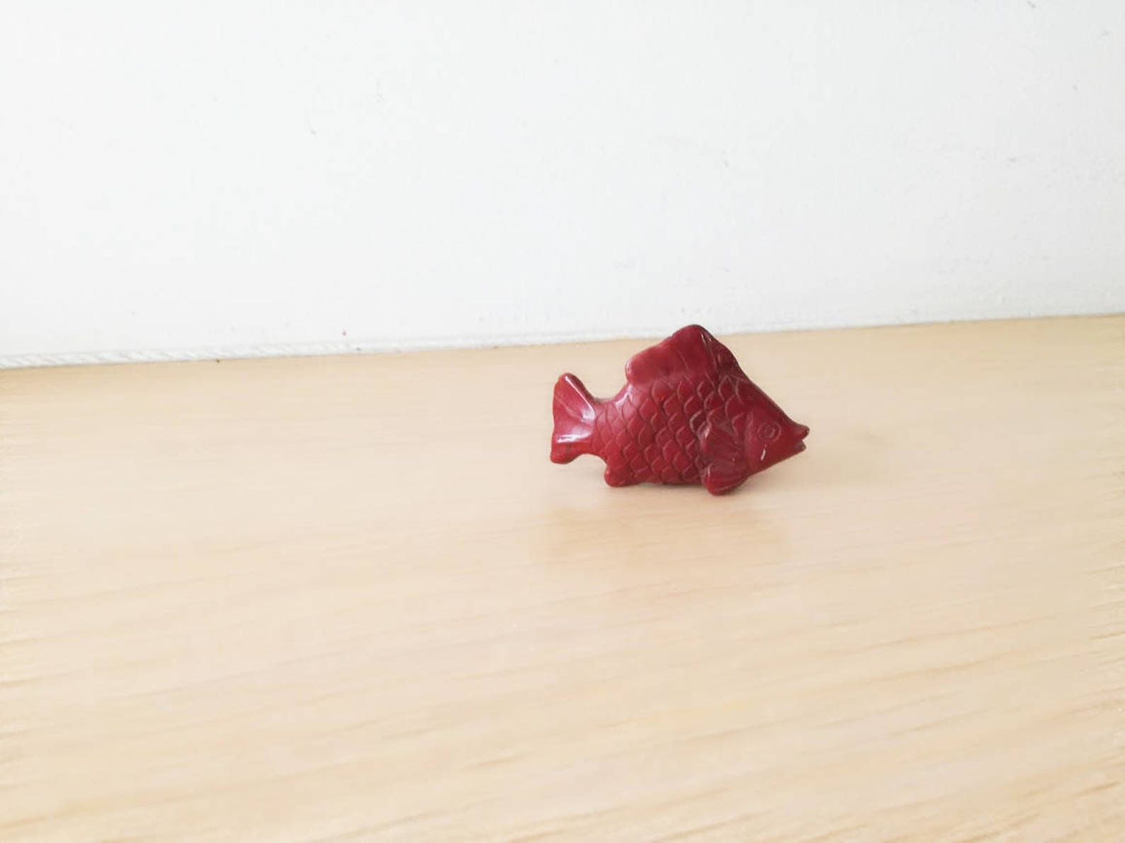 Vintage Fish Miniature Jasper Fish Berry Red Serjeant Major - Etsy