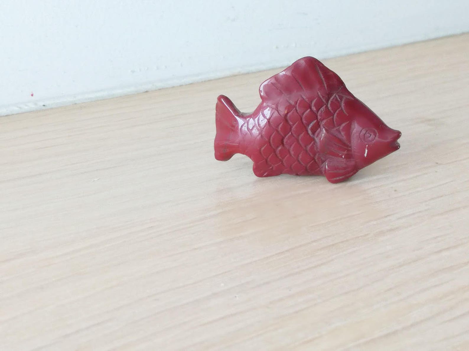 Vintage Fish Miniature Jasper Fish Berry Red Serjeant Major - Etsy