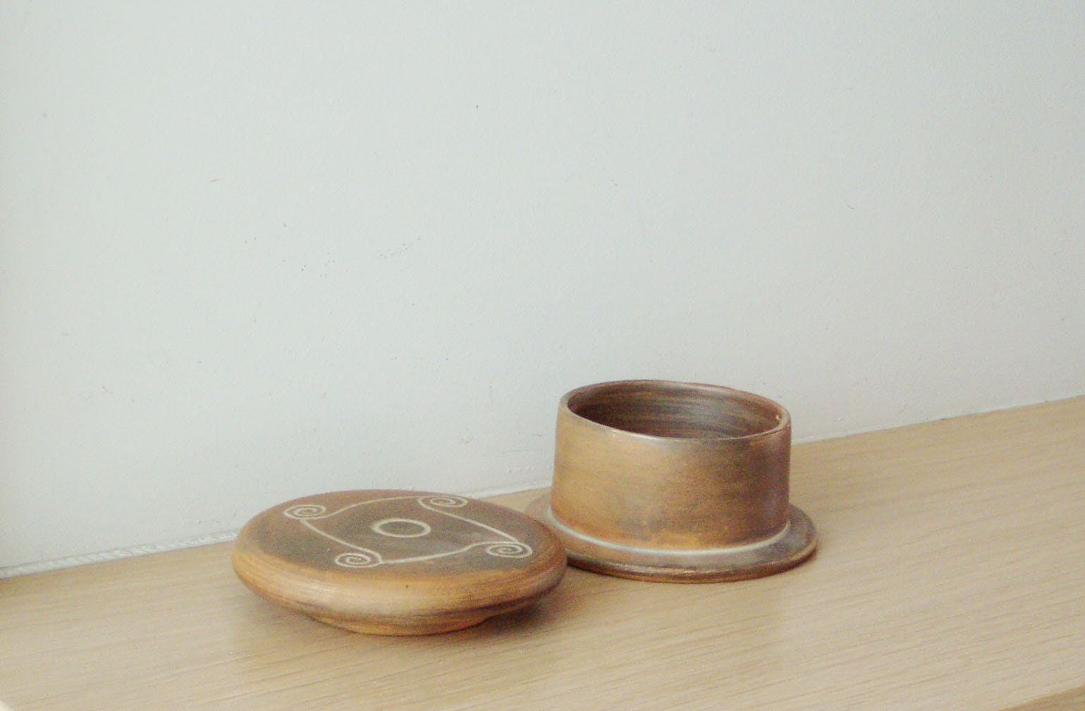 Vintage Ceramic Box, Ancient Greek Style Ceramic Jar, Round Ceramic ...