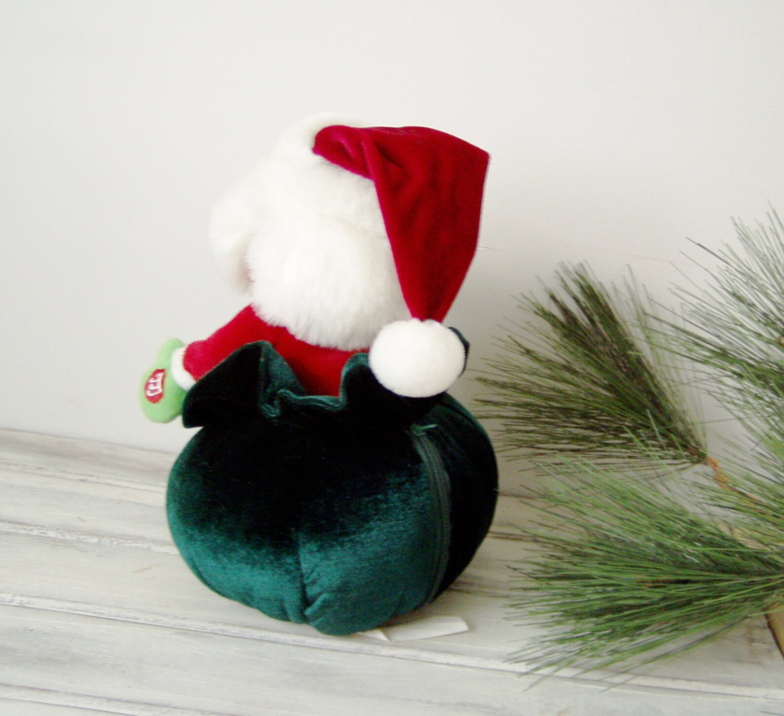 Santa Plush Toy Vintage Plush Santa Claus Stuffed Toy - Etsy