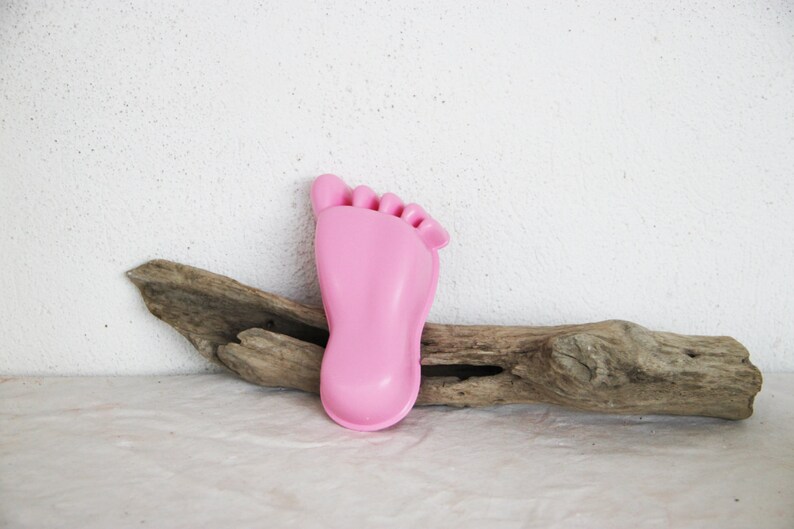 Pink Foot Mold, Vintage Plastic Mold of Foot Toy for Playing in the ...