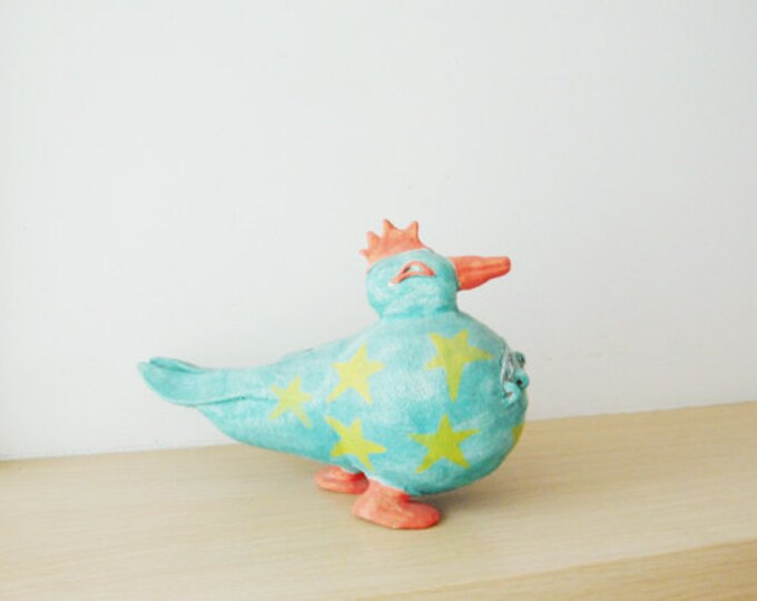 Vintage Ceramic Duck, Quirky Duck Sculpture, Vintage Greek Pottery Duck ...