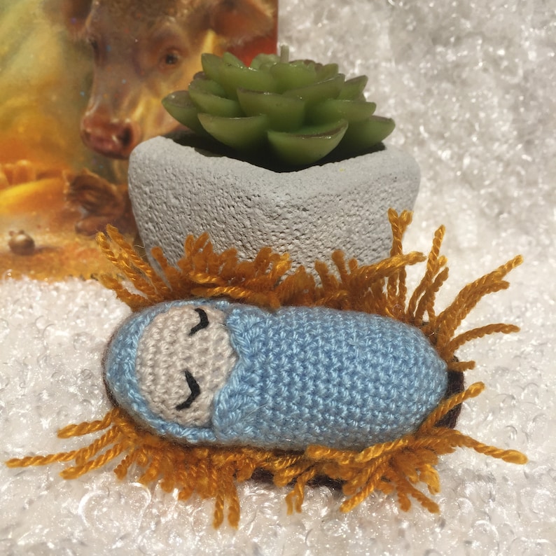 Amigurumi Baby Jesus Crochet Pattern / Christmas Crochet Manger Scene ...