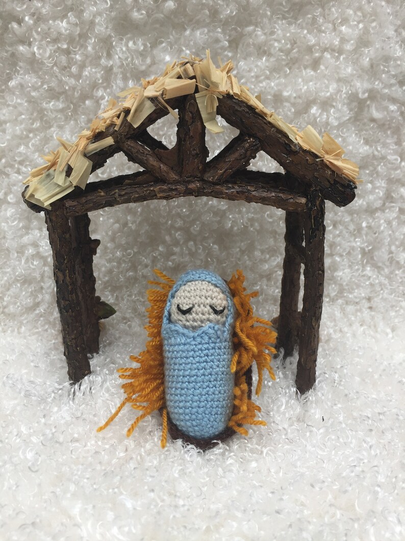 Amigurumi Baby Jesus Crochet Pattern / Christmas Crochet Manger Scene ...