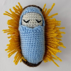 Amigurumi Baby Jesus Crochet Pattern / Christmas Crochet Manger Scene ...