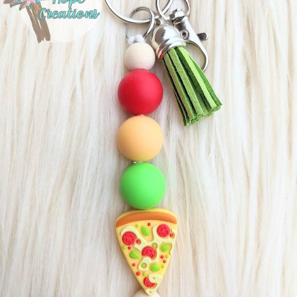 Pizza Keychain - Etsy