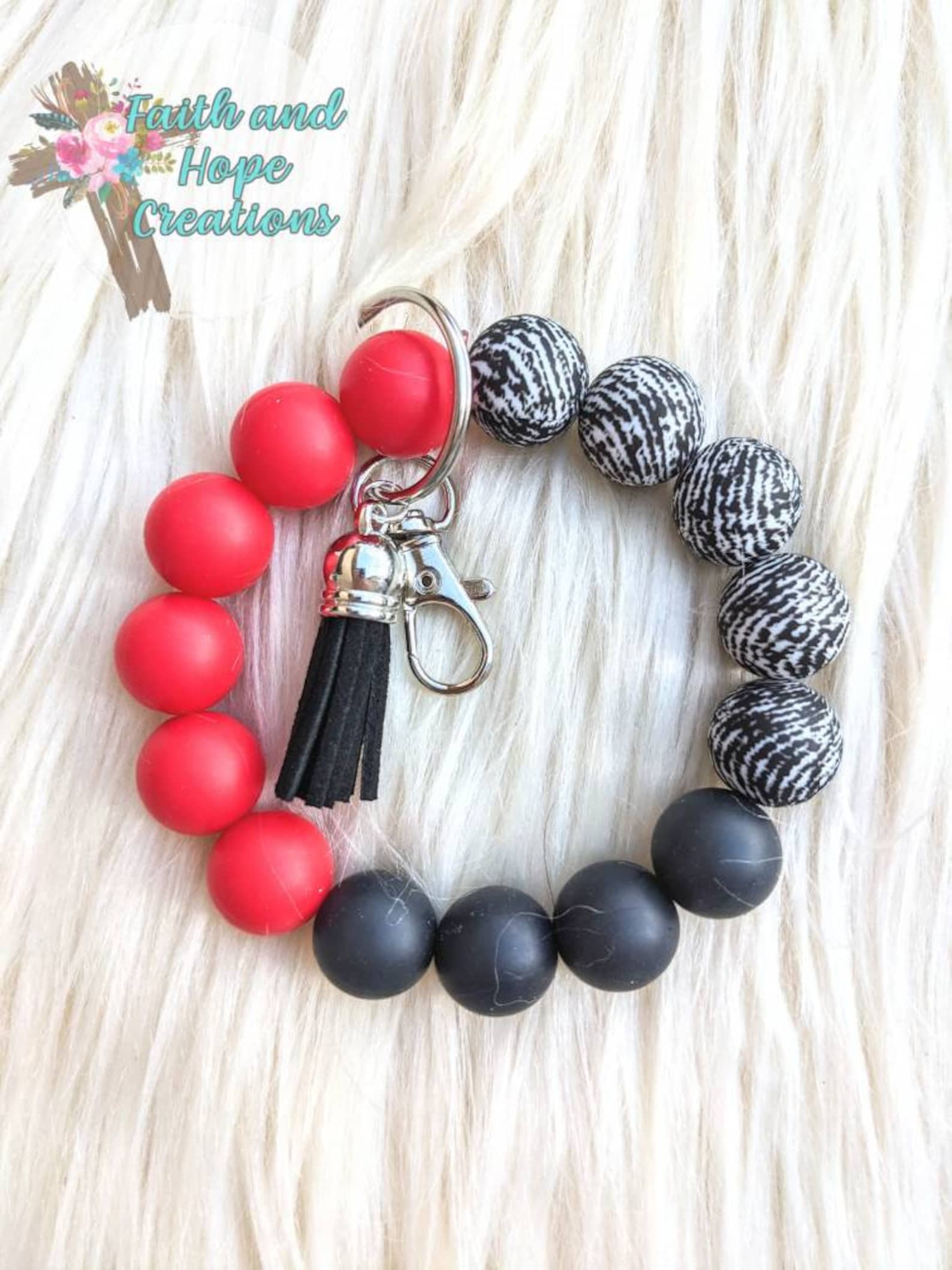 Beaded True Crime Keychain Bracelet Bundle | Etsy