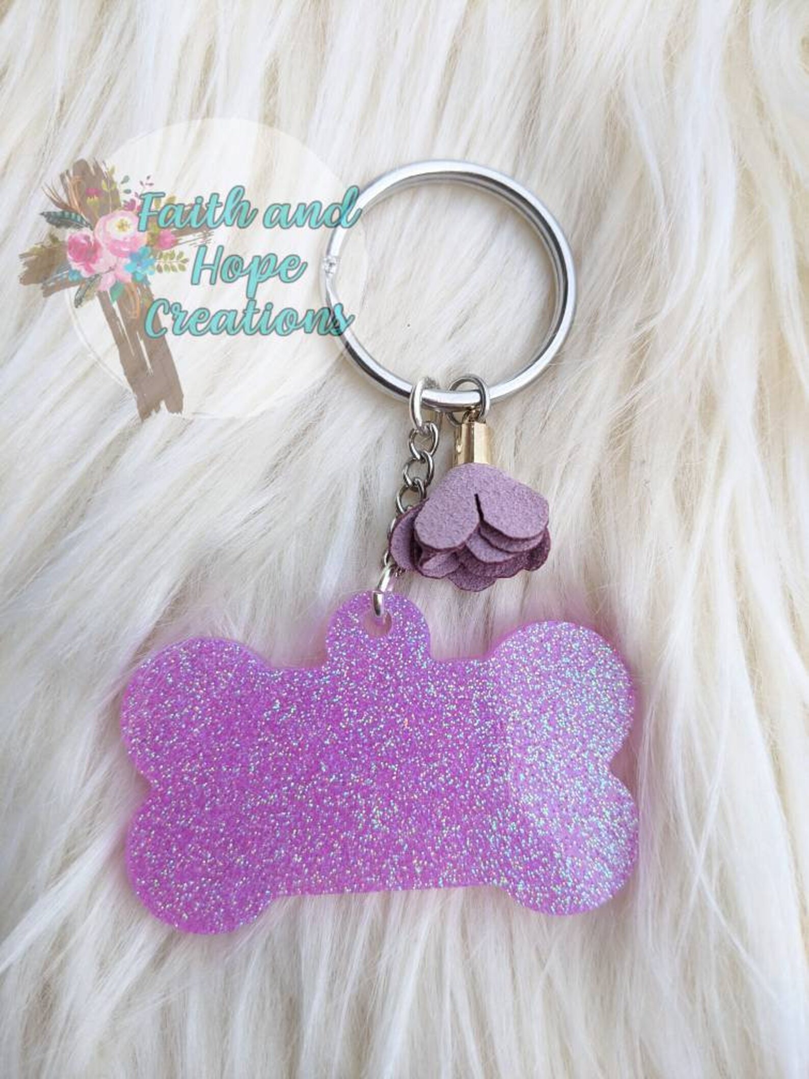 Dog bone keychain | Etsy