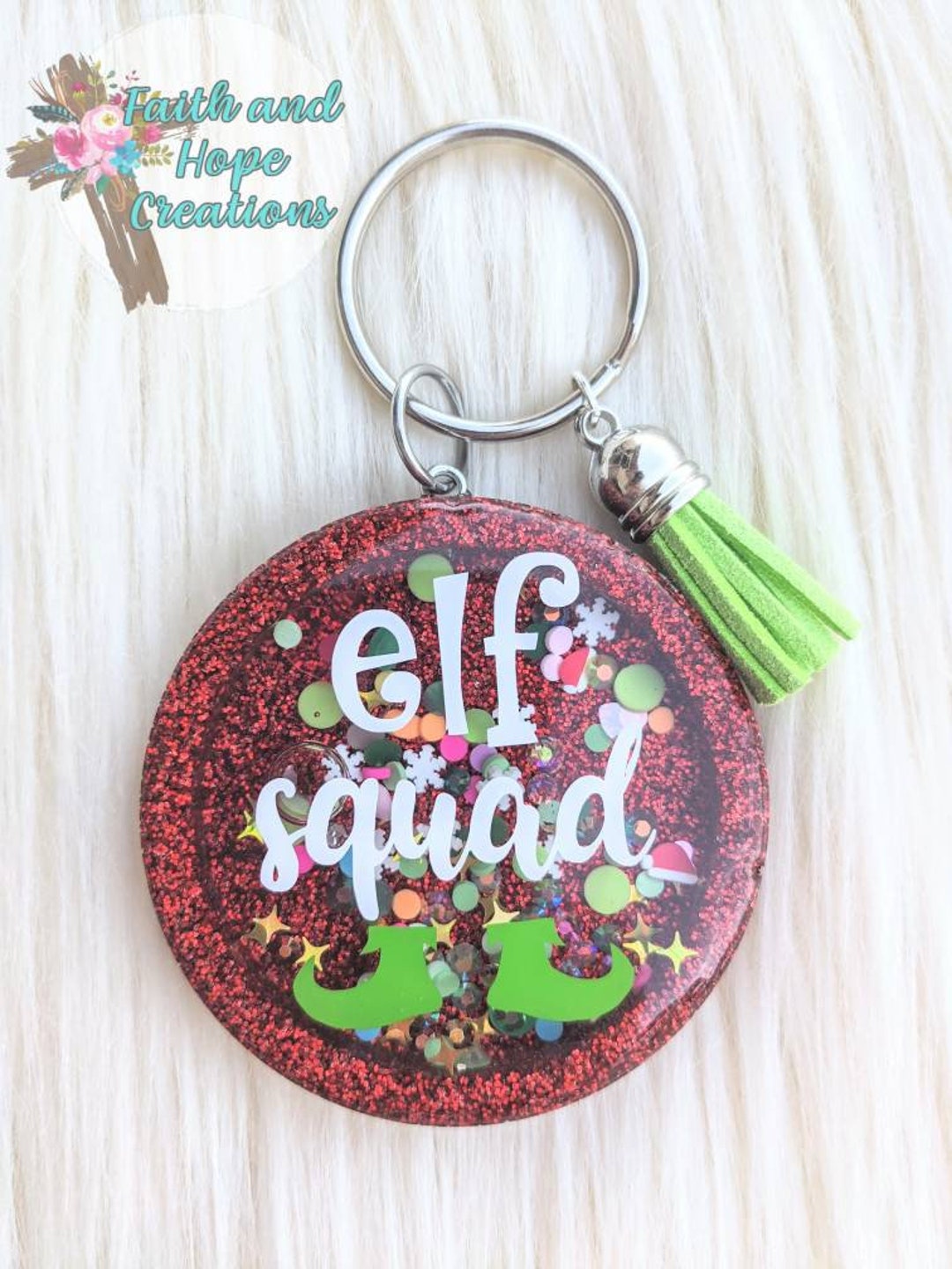 Elf Squad Shaker Keychain - Etsy