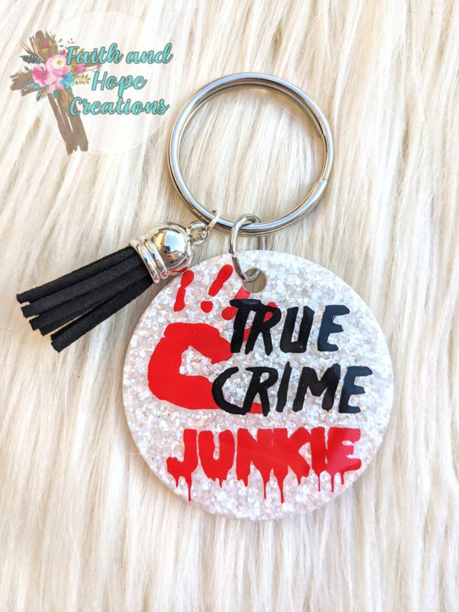 Beaded True Crime Keychain Bracelet Bundle - Etsy