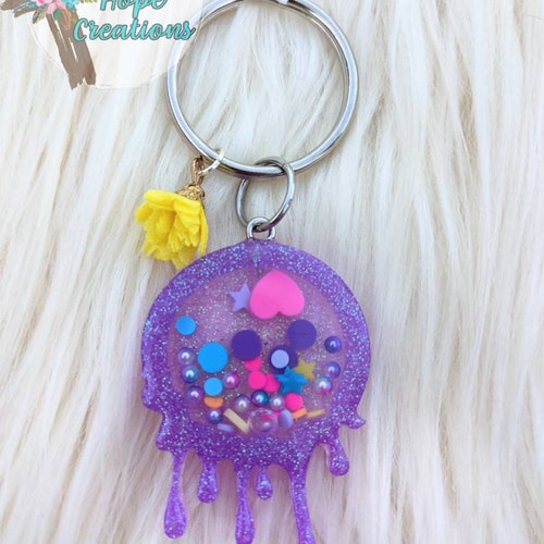 Retro Inspired Shaker Keychain - Etsy