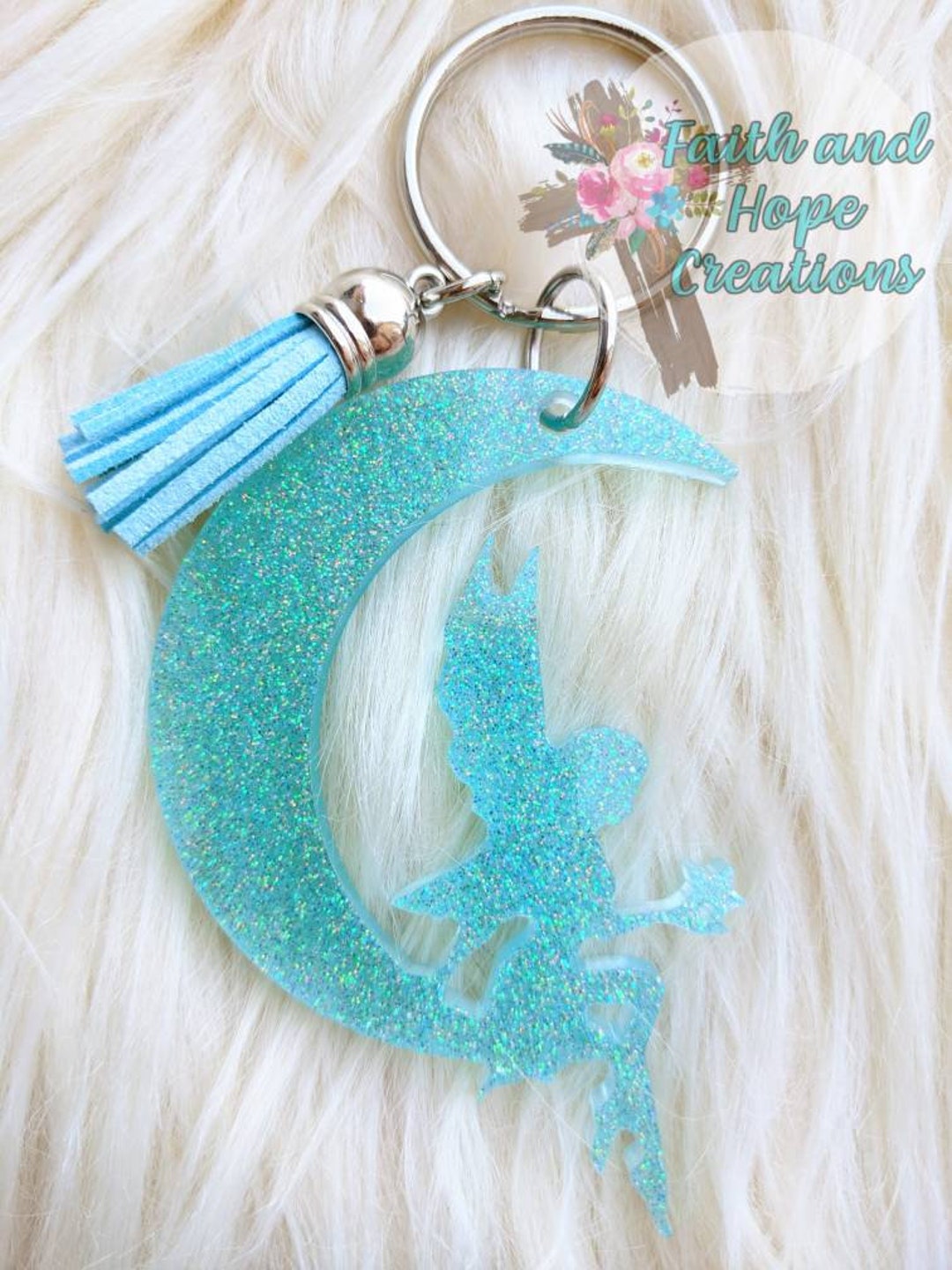 Fairy Glitter Keychain - Etsy