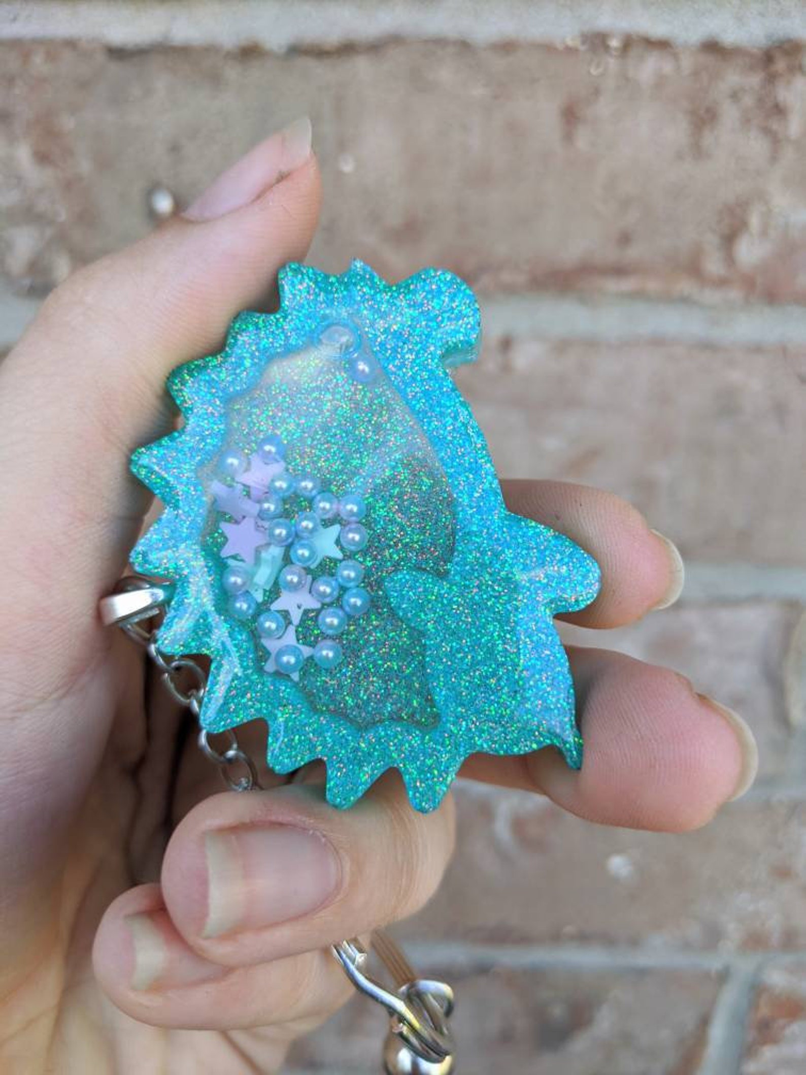 Hedgehog Shaker Keychain - Etsy