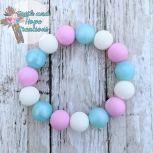 Silicone Beaded Girl's Bracelets - Etsy