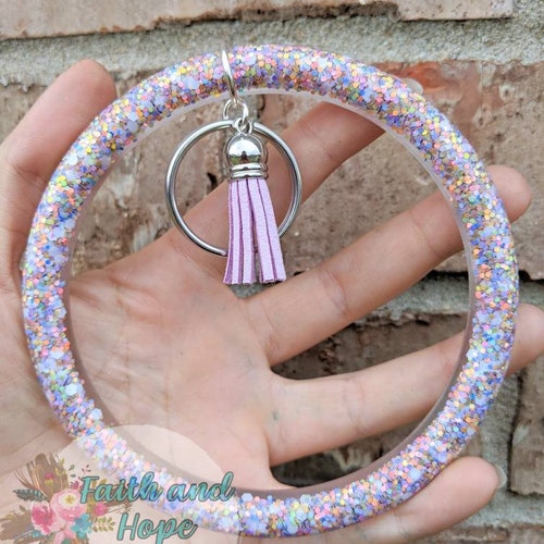 Dont Get It Twisted : Macrame Bangle Key Ring | Etsy