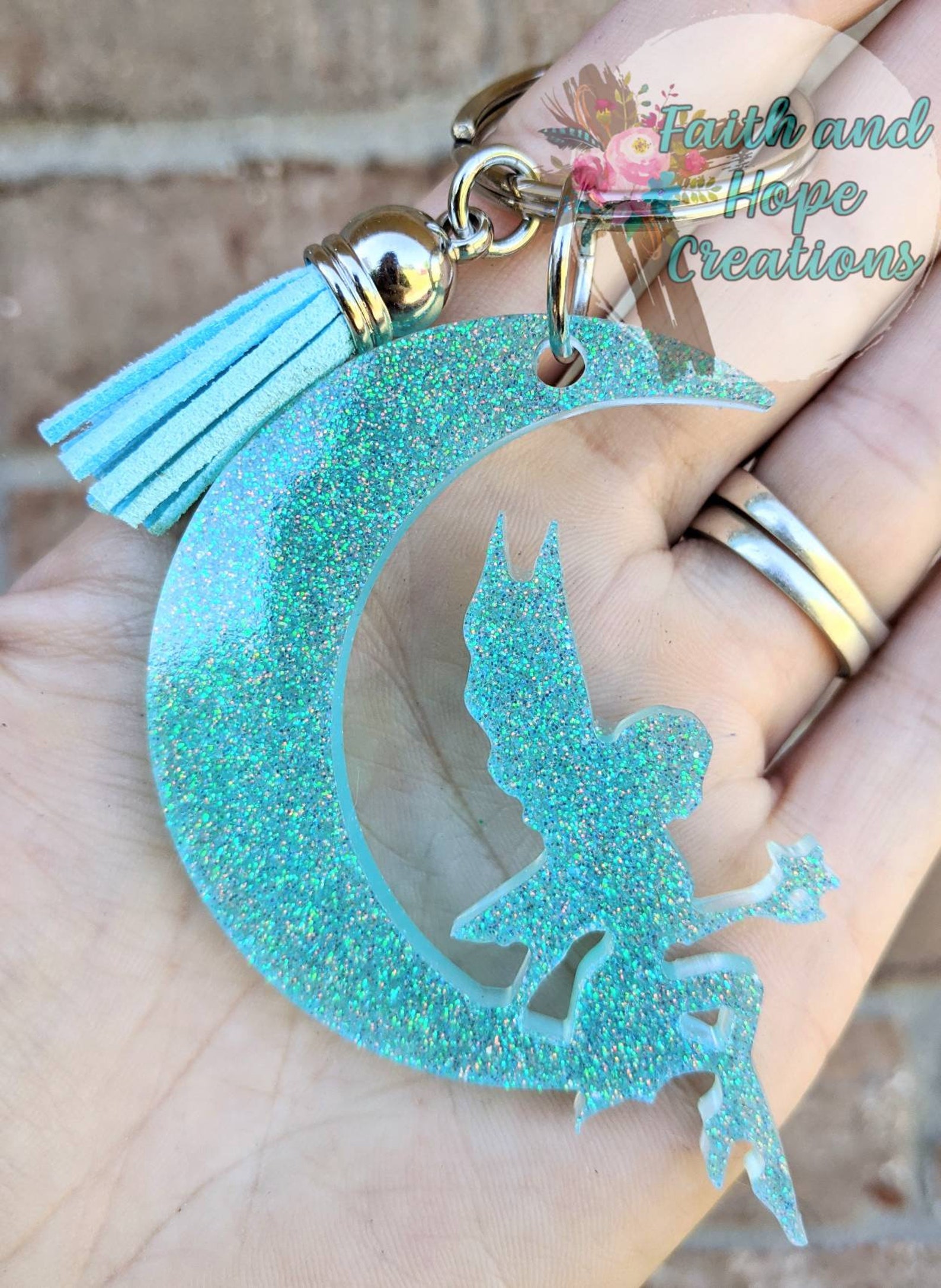Fairy Glitter Keychain - Etsy