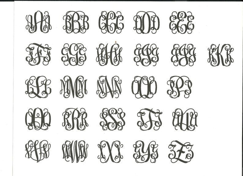 Three Letter Monogram Initial Wedding Cake Topper MADE in - Etsy