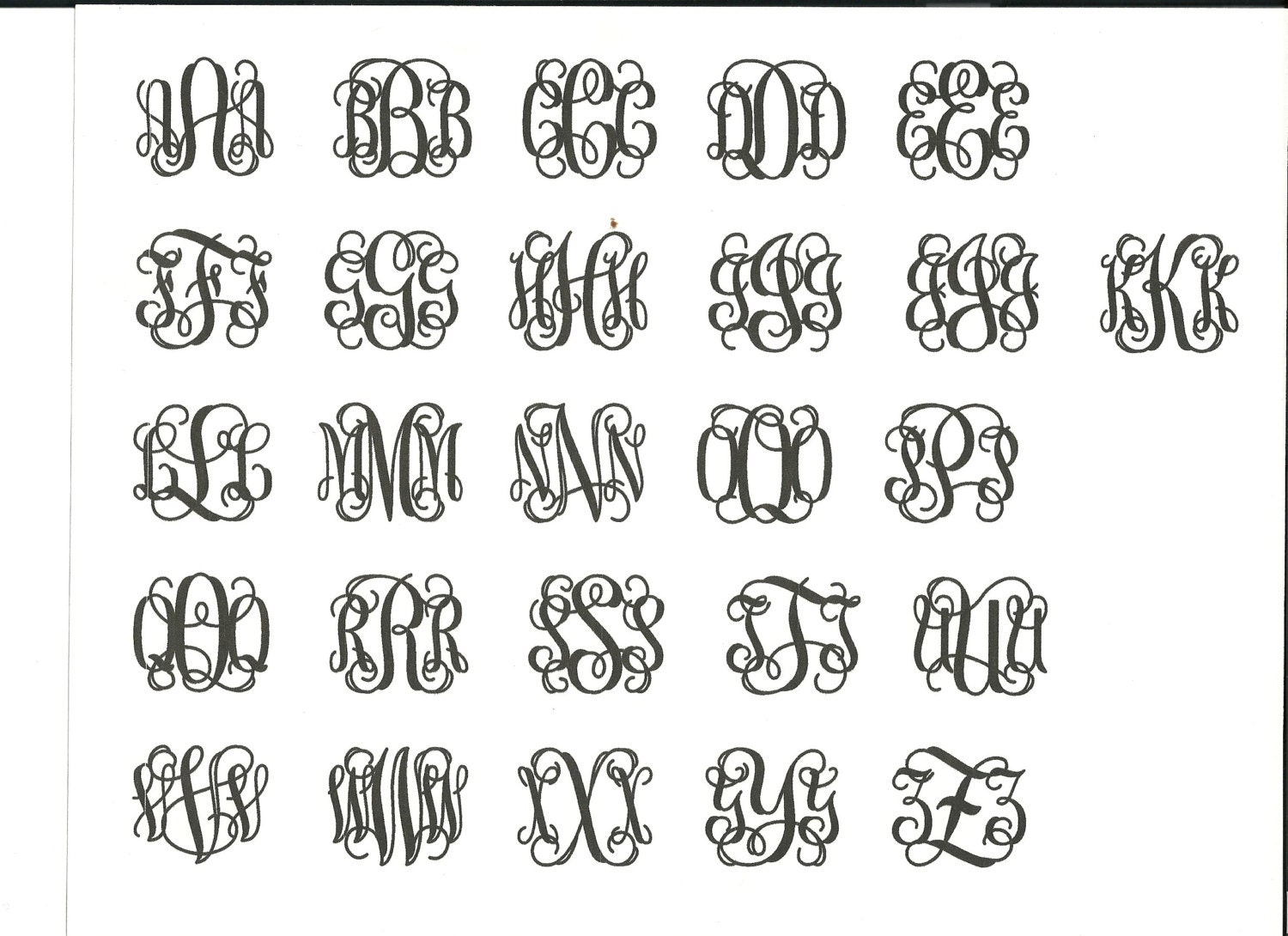 Three Letter Monogram Initial Wedding Cake Topper MADE in Usa…..ships ...