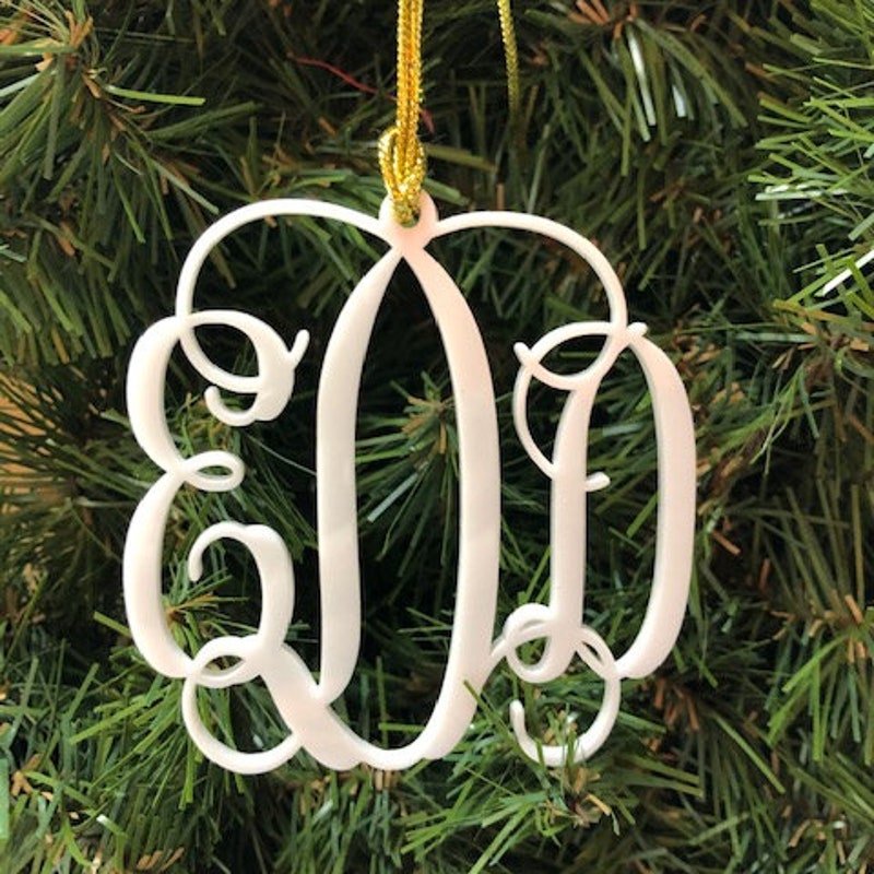 Monogrammed Ornament - Etsy