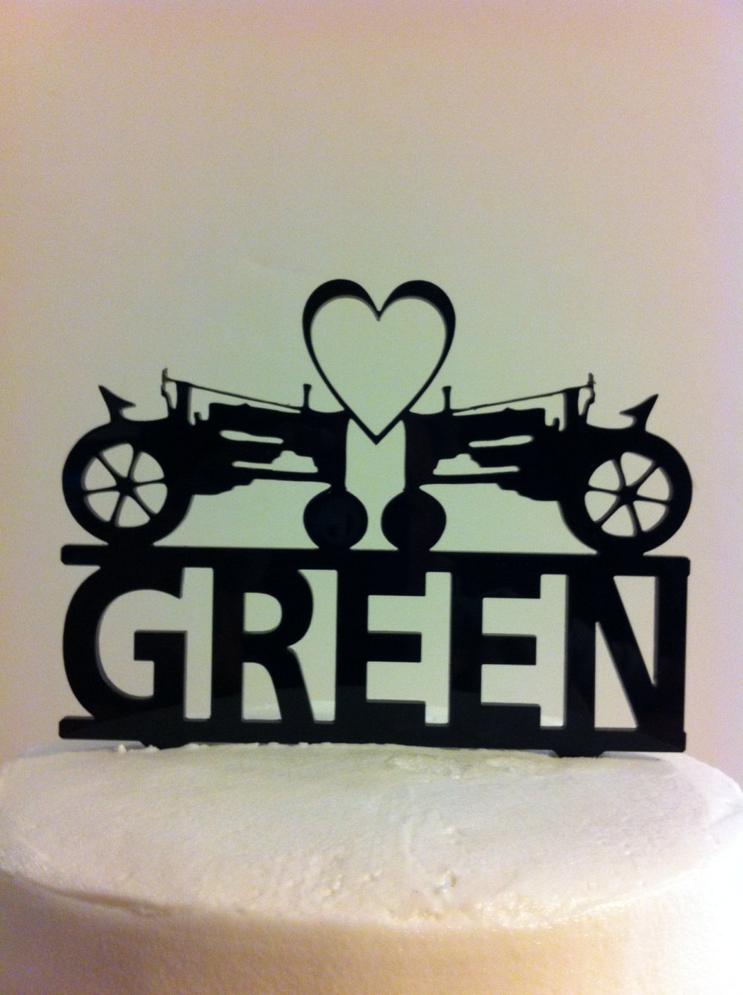 Farmers Tractor Heart Mr & Mrs Surname Personalized Farm Acrylic ...