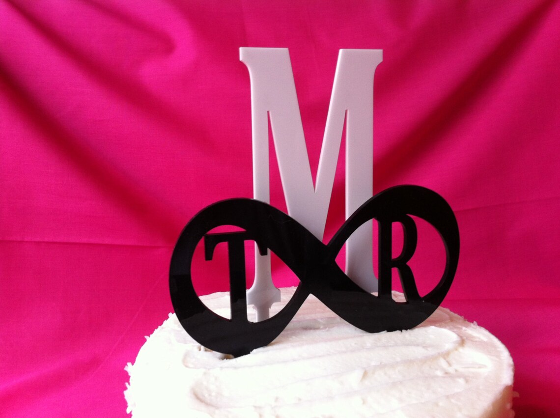 Infinity Wedding Cake Topper MADE in Usa..ships From USA - Etsy