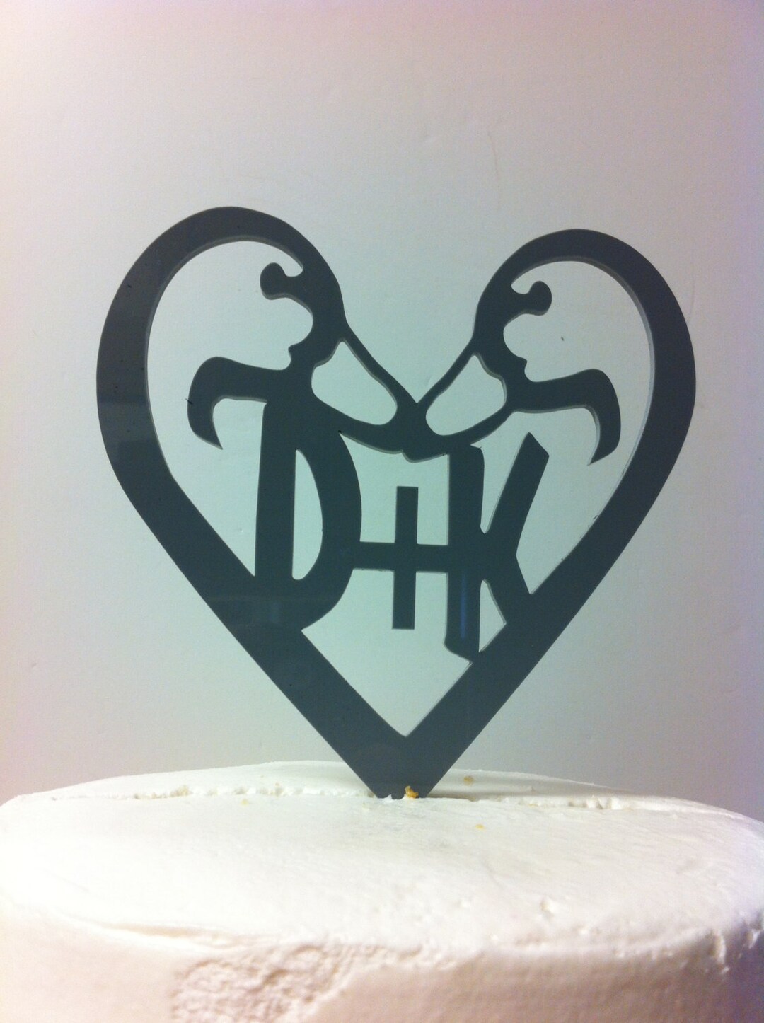 Rustic Country 2 Initial Duck Customized Personal Wedding Cake Topper ...